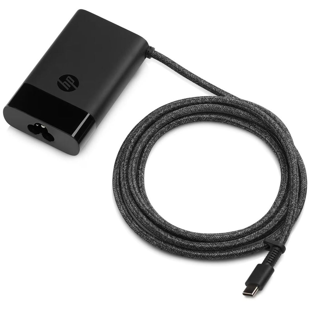 Buy HP USB Type C Laptop Charger 65W Black Online in UAE | Sharaf DG Buy HP USB Type C Laptop Charger 65W Black Online in UAE | Sharaf DG