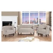 Buy Edmeston Chesterfield Loveseat 5-Seater ( 3 Seater + Love Seat ) in ...