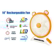 Buy Sonashi 14″ Rechargeable Fan (orange-white) Srf-614 Online in UAE ...