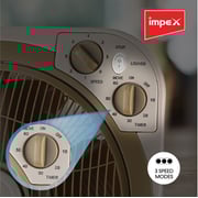 Buy Impex Bf 7512 50 Watts 12 Inch Box Fan With 3 Speed Modes Online in ...