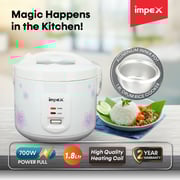 Buy Impex RC 2803 1.8 Litre 700w Electric Rice Cooker Online in UAE ...