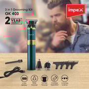 Buy Impex GK 403 1300mah 3 in 1 Grooming Kit With Codeless use, Assorted Online in UAE | Sharaf DG