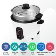 Buy Nobel Rice Cooker 1.5 Liters Tempered Glass Lid White – NRC150 ...