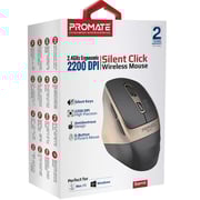 Buy Promate Wireless Mouse Gold Online in UAE | Sharaf DG