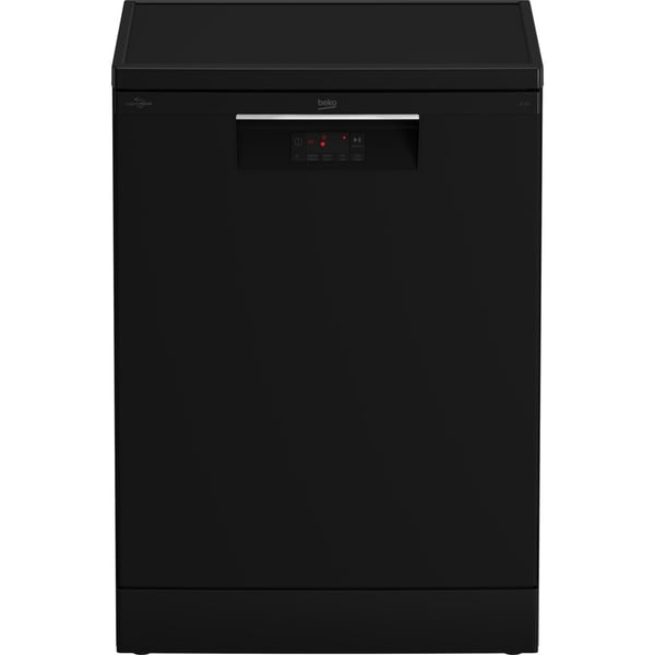 Buy Beko Freestanding Dishwasher Full size 14 Place Settings Stainless Steel Black BDFN15421B Sharafdg
